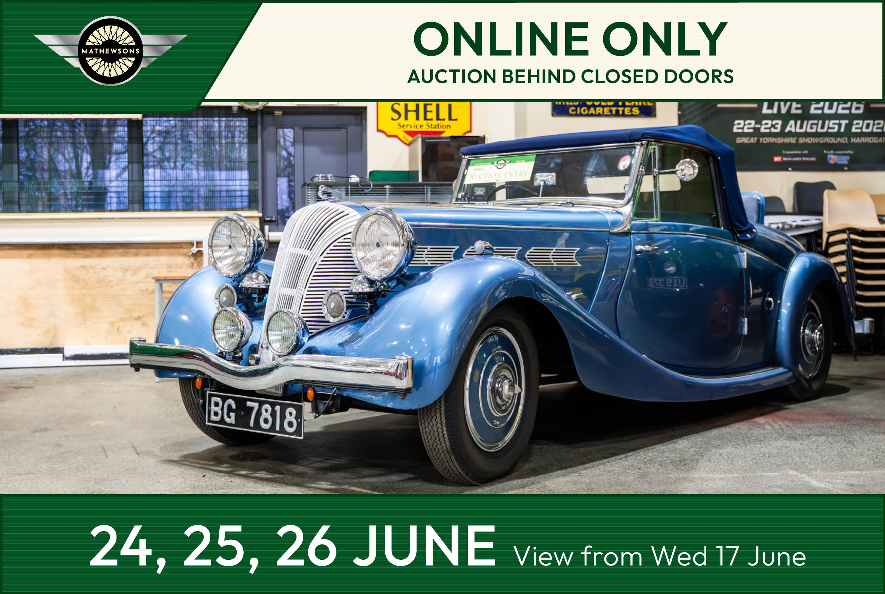 Mathewsons | Classic Car Auctions in North Yorkshire